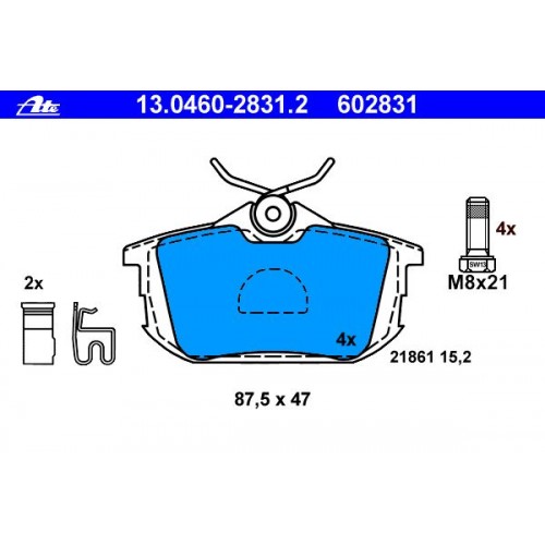 BALATAS TRASERAS 7713 D838